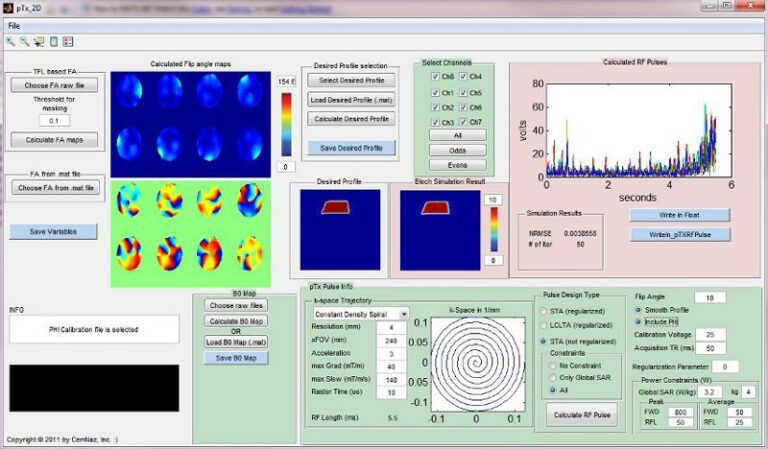 Parallel Transmission 2D RF Excitation Pulse Design GUI • Center for ...